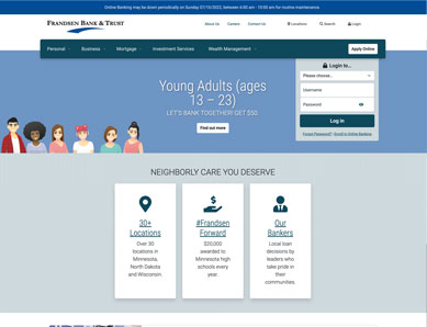 Bank Website Design Experts | Managed Secure Hosting - InetSolution